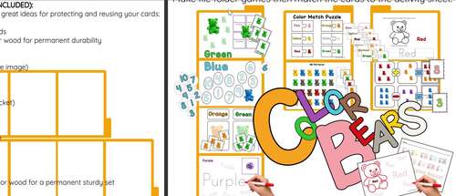 Color Bears Activity Set-Digital Download Activity by Meet The Needs