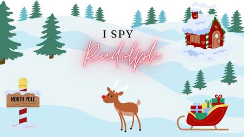 I Spy Rudolph by Hipster Hedgehog | TPT