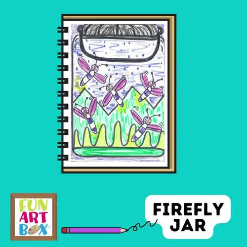 Fun Art Box™ Mini Masterpiece™ Firefly Jar Art Lesson Plan by Fun Art Box