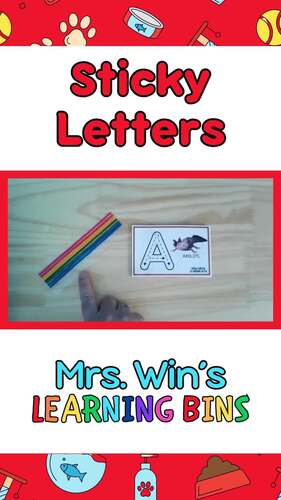 Pet Themed Letter Mats, Hands On, Early Literacy | Sticky Letters A-Z ...