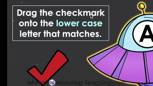 Google Slides Alphabet Upper Lower Case Match Digital Activity Distance ...