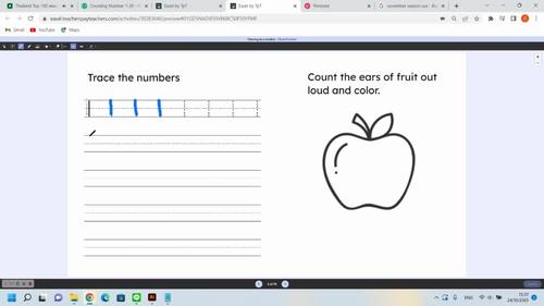 Counting Number 1-20 - How many? - Kindergarten Counting Objects