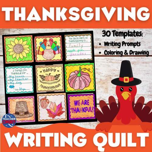 Thanksgiving Collaborative Poster Activity Quilt Bulletin Board I am ...