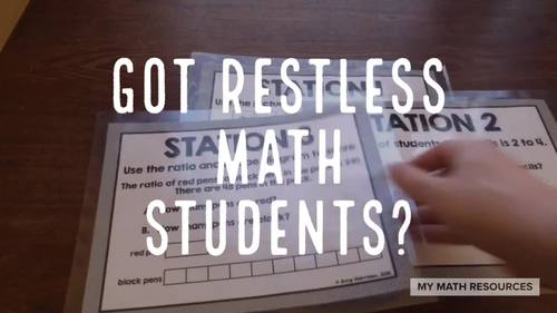 Ratios and Proportional Relationships Task Cards - All 6.R.P Standards