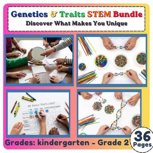 Genetics & Traits STEM Bundle | Science and Genetics Introduction For K ...