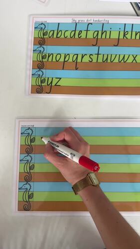 Sky Grass Dirt / ground Handwriting Practice – Letter & Number Size ...