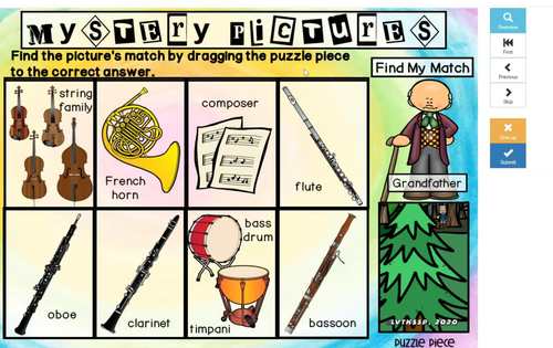 Peter and the Wolf Mystery Pictures 1 (Boom Cards) by TrinityMusic