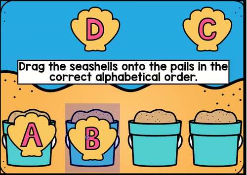 Alphabetizing Boom Cards ABC Order Practice Alphabet Recognition Assessment