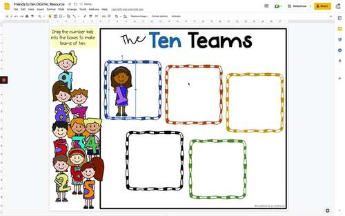 Digital Friends of 10: Addition and Subtraction ( Distance Learning )