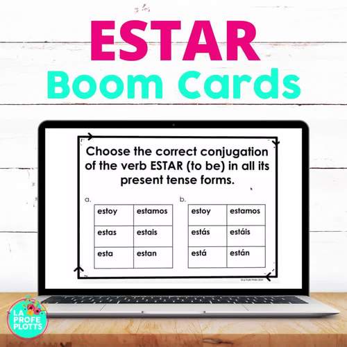 ESTAR Spanish BOOM CARDS | Digital Task Cards by La Profe Plotts