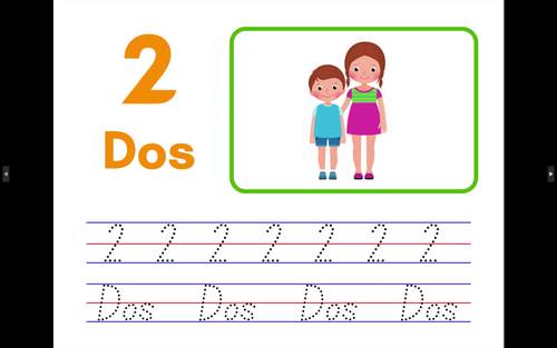 Spanish Numbers Handwriting Worksheets 1-20 to Trace & Count Numbers in ...