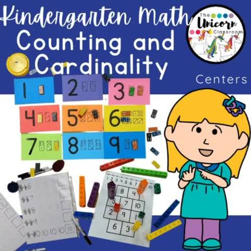 Counting and Cardinality Kindergarten Math Unit - Easy Prep | TPT
