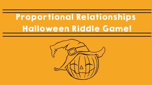 7th Grade Proportional Relationships Practice Review Game - Halloween ...
