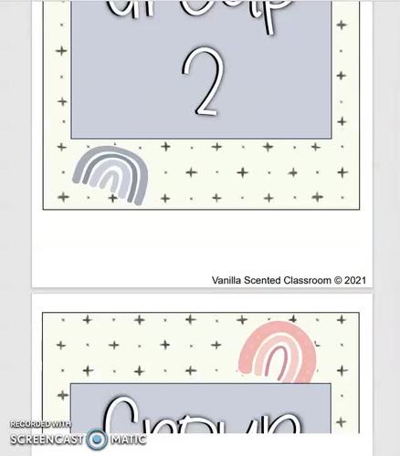 Table Numbers Group Numbers Boho Rainbow Calm Colors | TPT