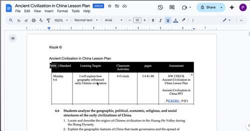 Ancient China Lesson Plan and PowerPoint | Dynasties, Mandate of Heaven ...