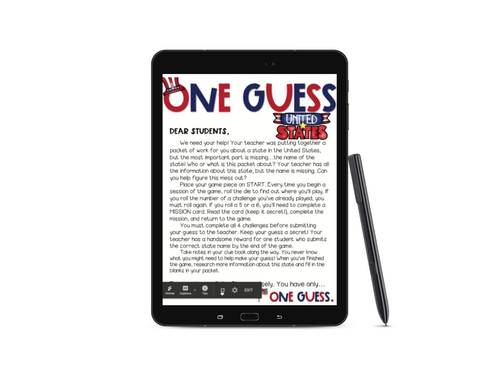 Distance Learning United States Geography- Google Slides Version Included!