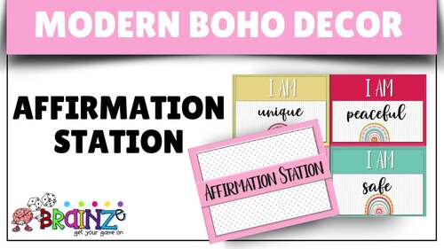 Affirmation Station – SPOTTY BRIGHTS Bulletin Board Set for a Positive ...