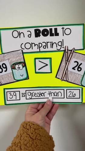 Comparing Numbers Math Craft by The Teaching Diva Corner | TPT