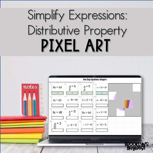 Pixel Art Middle School Math Bundle by Brooklyn's Brightest | TPT