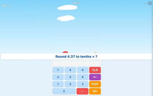 5th Grade Decimals Math Game | Self-Checking Math Game by Kick My Math