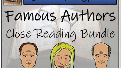Children's Authors Close Reading Comprehension Activity Bundle | 3rd ...
