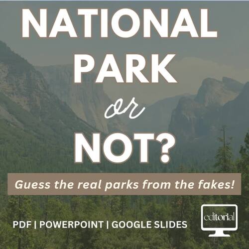 National Parks or Not? Trivia Game | Fun U.S. Geography Activity