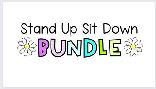 Stand Up Sit Down Game Year Long Bundle by KJ Inspired Resources
