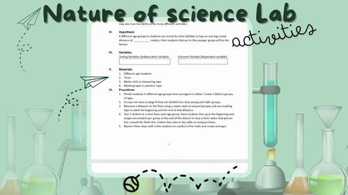 Worksheet: Lab Activities to Practice Science by Mitochondria Science