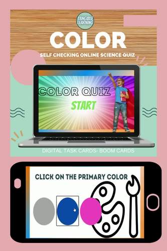 Color Science Digital Boom Card Pack by Tangible Learning | TPT