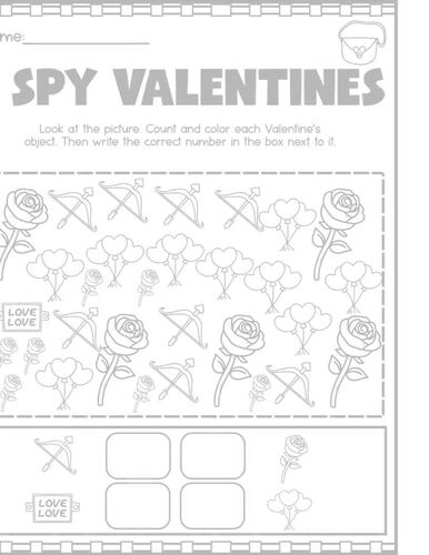 Valentine's Day I Spy | I Spy Valentine's Day Activity by Kidzvilly