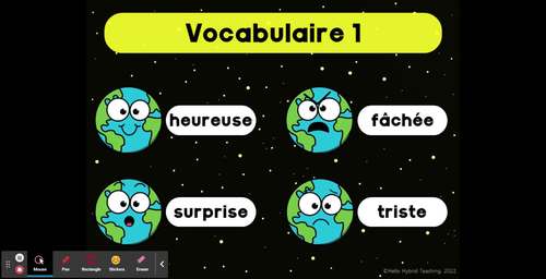 Les Sentiments de la Terre: French Earth Emotions by Hello Hybrid Teaching