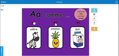 French Beginning Sounds Alphabet AUDIO Comprehension Pronunciation BOOM ...