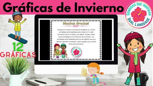 Gráficas de Invierno Cuenta Colorea para crear las gráficas | TPT