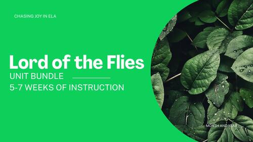 Lord of the Flies Novel Study: Lessons, Handouts, Discussions, Writing ...