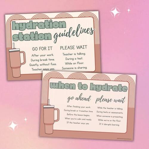 Hydration Station Sign | Water Bottle Station | Boho Hydration Station ...