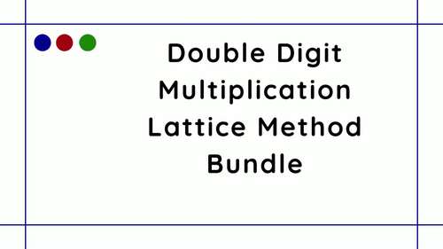 4th Grade- Double Digit Multiplication- Lattice-Math- digital-printable ...