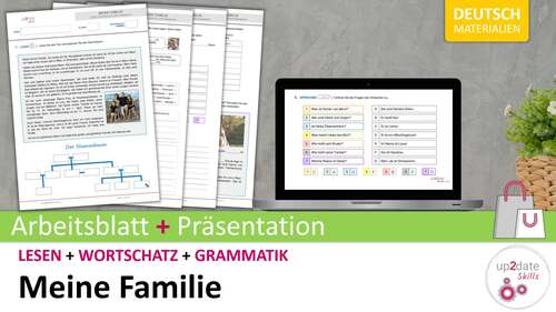 Meine Familie - Describing a family in German | Reading, vocabulary and ...