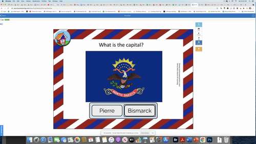 Guess the U.S. State Capitals, with Flags BOOM™ Cards | TPT