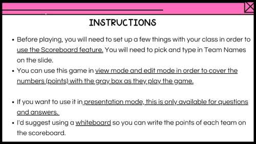 Jeopardy Game Google Slides ™ for 1st and 2nd Grade Digital Resources