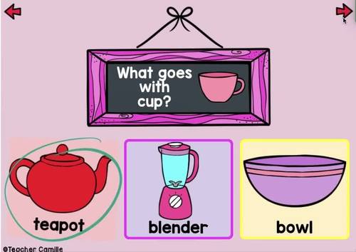 Jim's Match-Up: Objects That Go Together - BOOM Cards™ for Distance ...