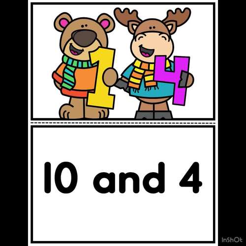 Autumn Theme Teen Numbers Matching Practice Cards | 1st Grade Math Centers