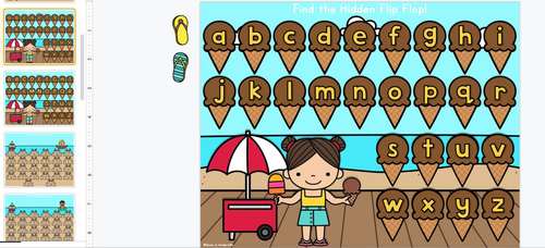 Digital Literacy Game- Summer Letters and Sight Words for Google