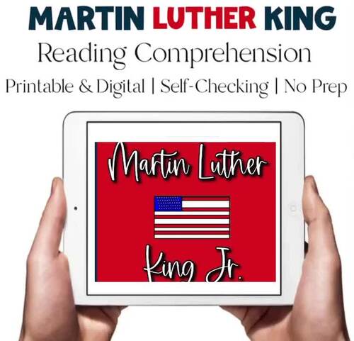 January Martin Luther King Jr. Boom Cards Reading Comprehension