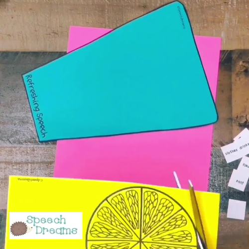 Lemonade Speech Language Therapy Craft by Speech Dreams | TPT