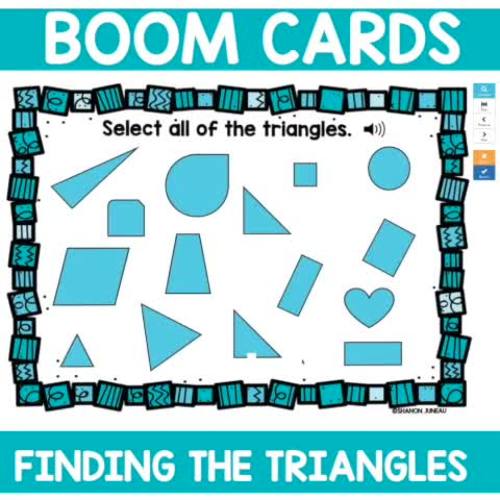 2D Shapes Triangles Boom Cards | Digital Task Cards | TPT