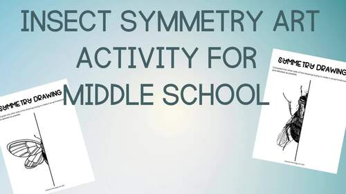 Insect Symmetry Art Activity for Middle School by Jackie Partridge Art
