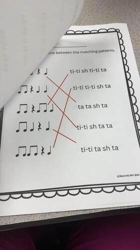 Music Matching Worksheet Bundle | Ta Ti-Ti Sh | So Mi La | TPT