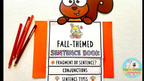 Fall-themed Flip Book | Expository Writing Sentence-Level work | TPT