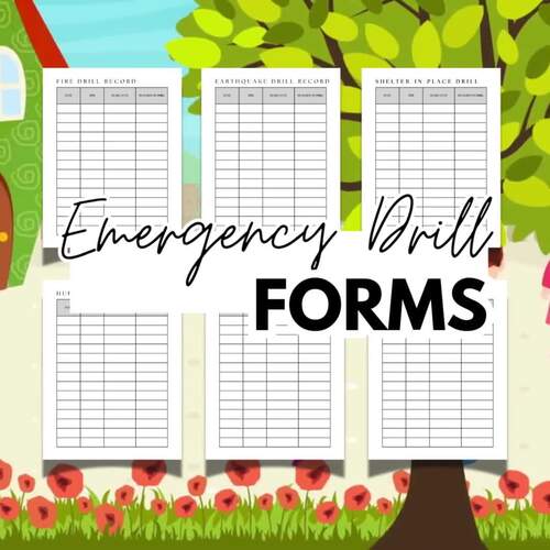 Emergency Drill Forms | Fire Drill | Emergency and Evaluation Drill