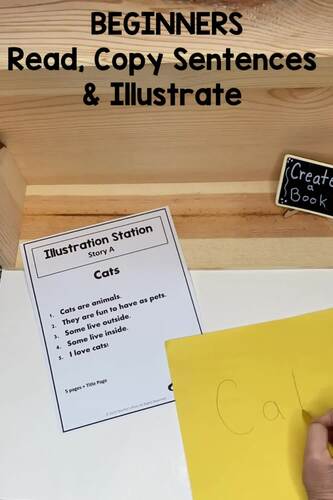 Make a Book Center | Build a Story | Illustration Station | TPT